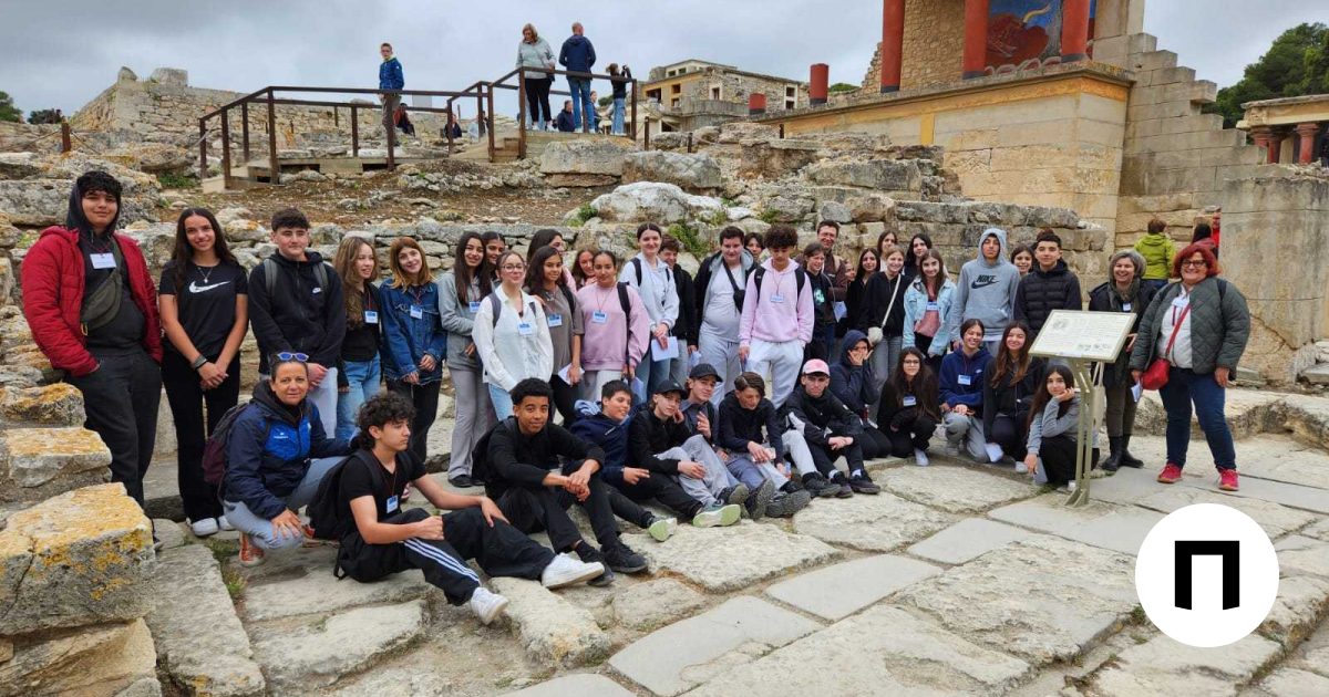Μαθητές από τη Γαλλία βρέθηκαν στην Κνωσό - PATRIS.GR